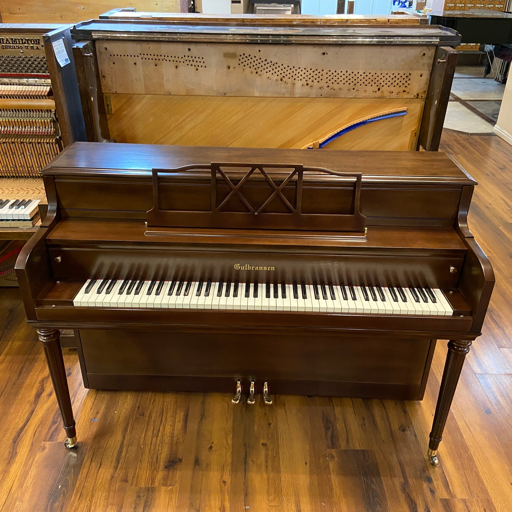 SOLD Gulbransen Commissioned Upright - Brigham Larson Pianos