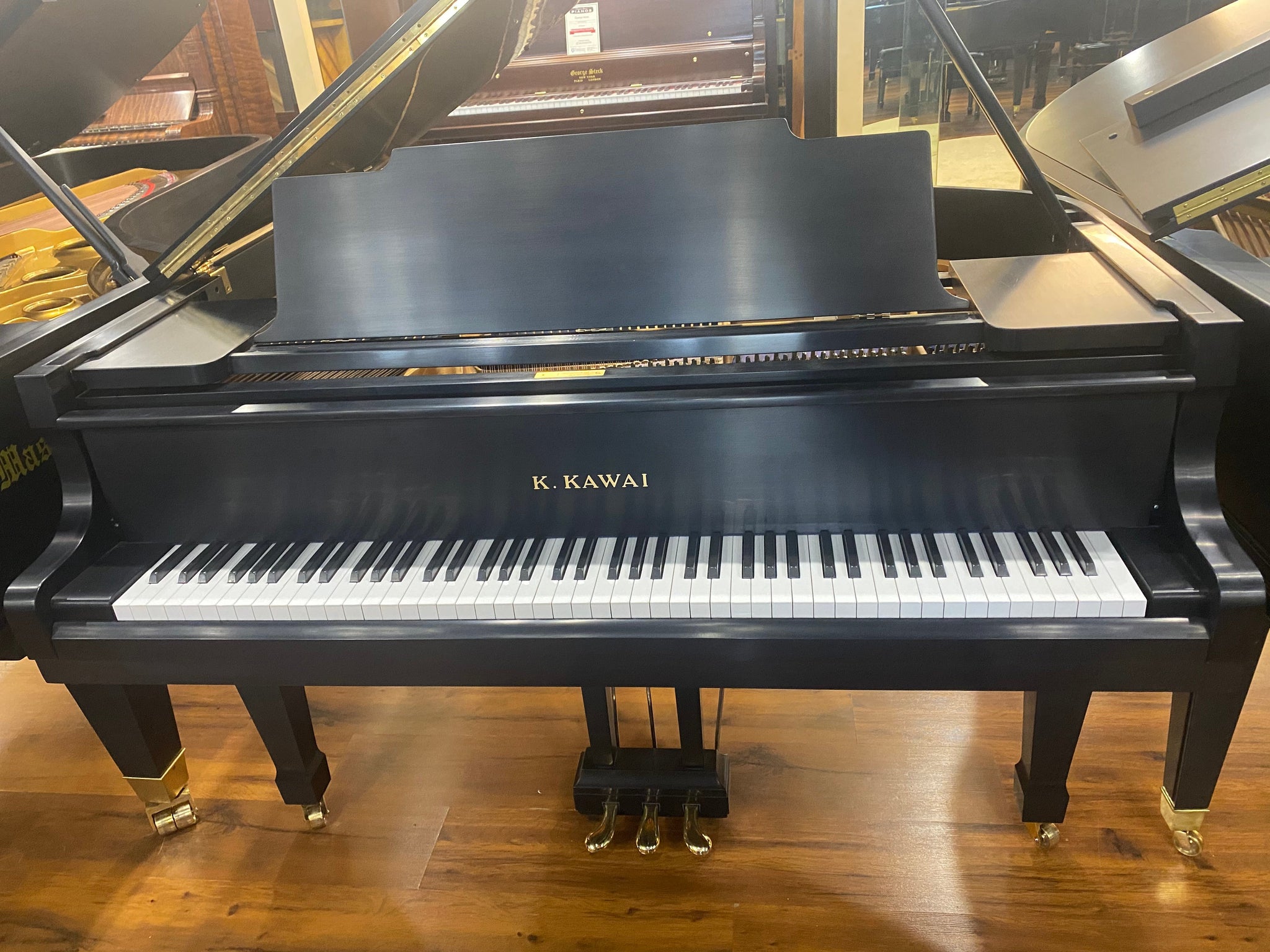 1978 Kawai KG-2C 5'10" Satin Ebony - Brigham Larson Pianos