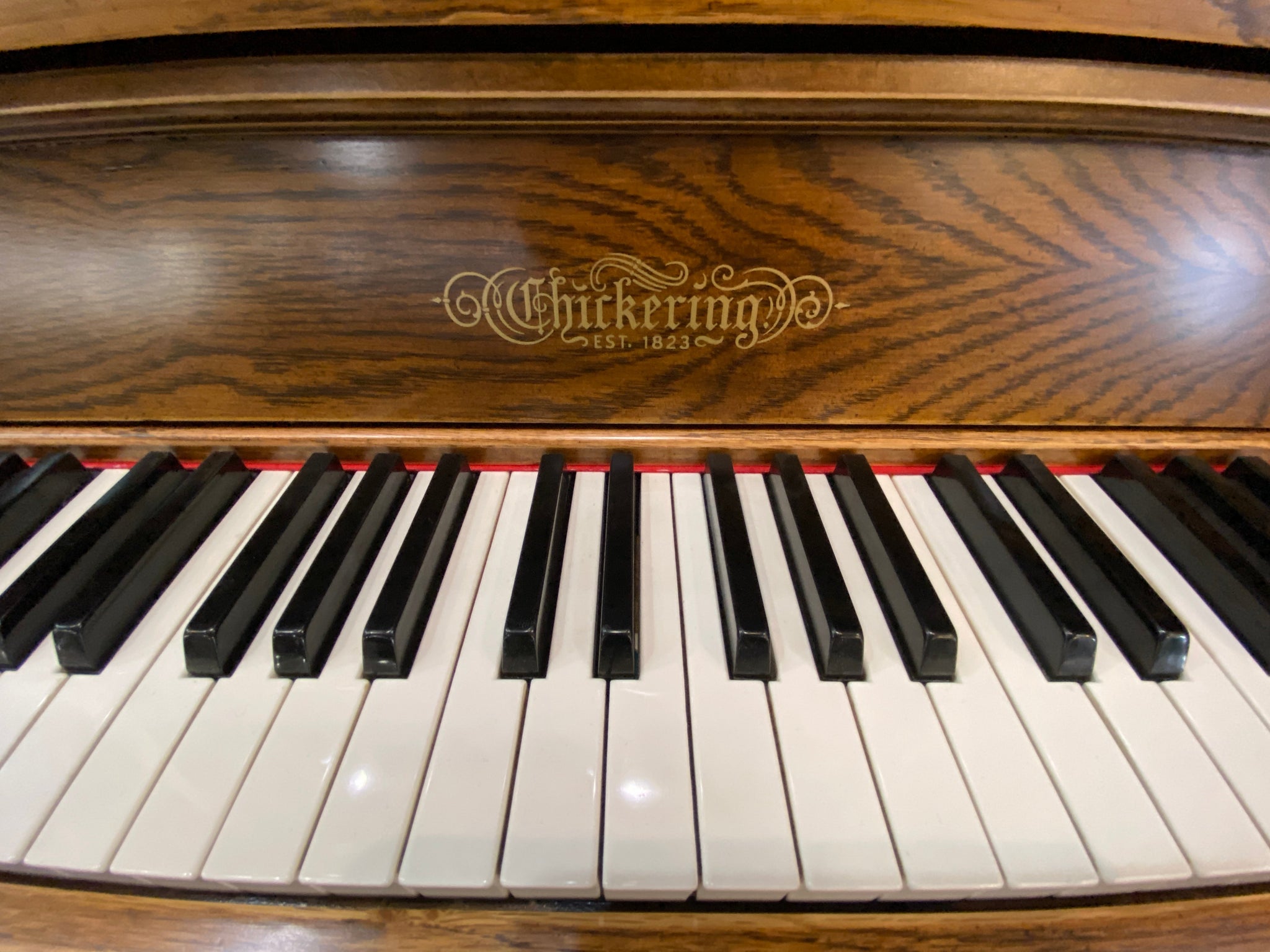SOLD Chickering Upright 43" - Brigham Larson Pianos