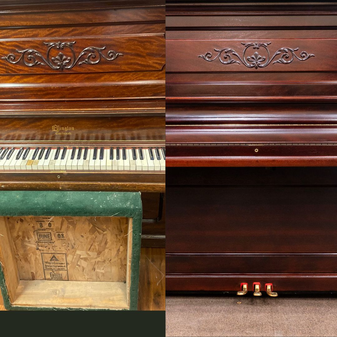 SOLD 1923 Ellington Commissioned Upright - Brigham Larson Pianos